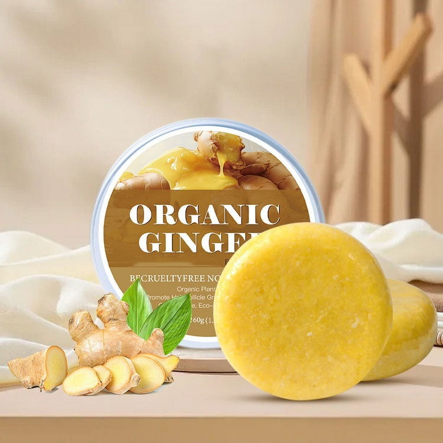 FSTDelivery Ginger Turmeric Shampoo Bar for Hair with Turmeric Oil ...