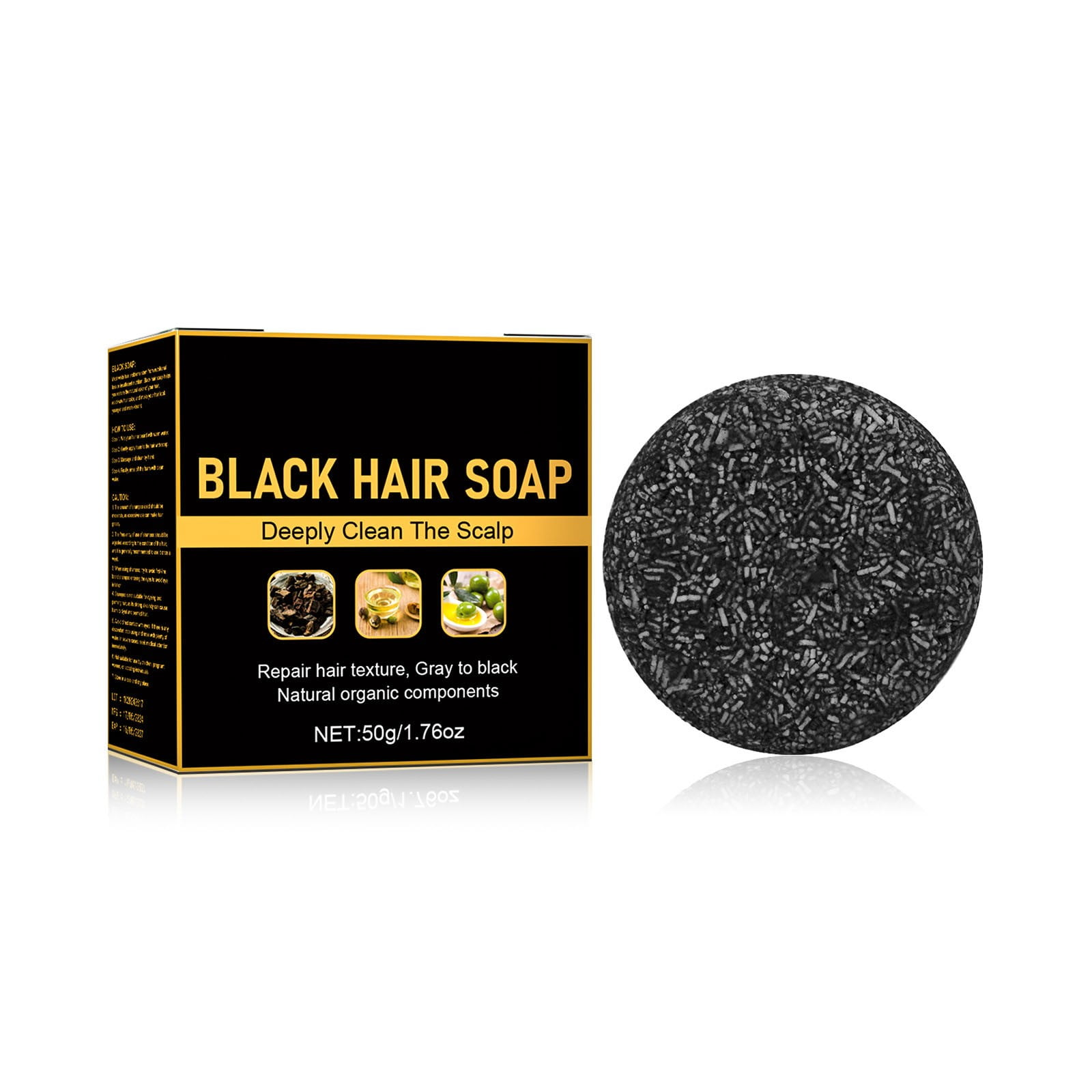 FSTDelivery Gray Hair Reverse and Coverage Bar Soap, Natural Hair ...