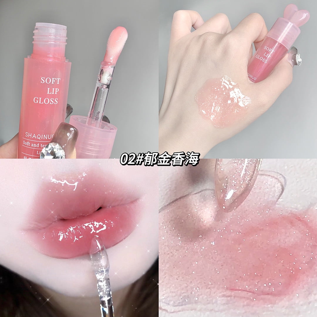 FSTDelivery Luxury Lip Gloss for Girls, Mirror Water Light Long Lasting Moisturizing Tinted Lip ...