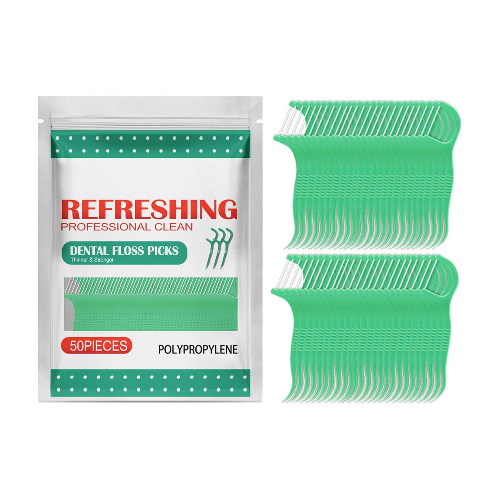 FSTDelivery Micro Line Dental Floss Picks, with Tail Toothpick for ...