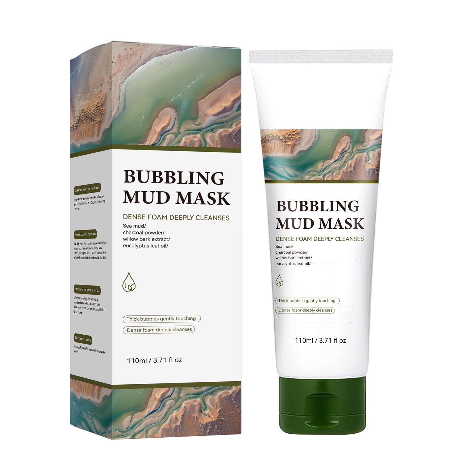 FSTDelivery Recovery Mud Pack to Foam Facial Cleanser for Sebum Control ...