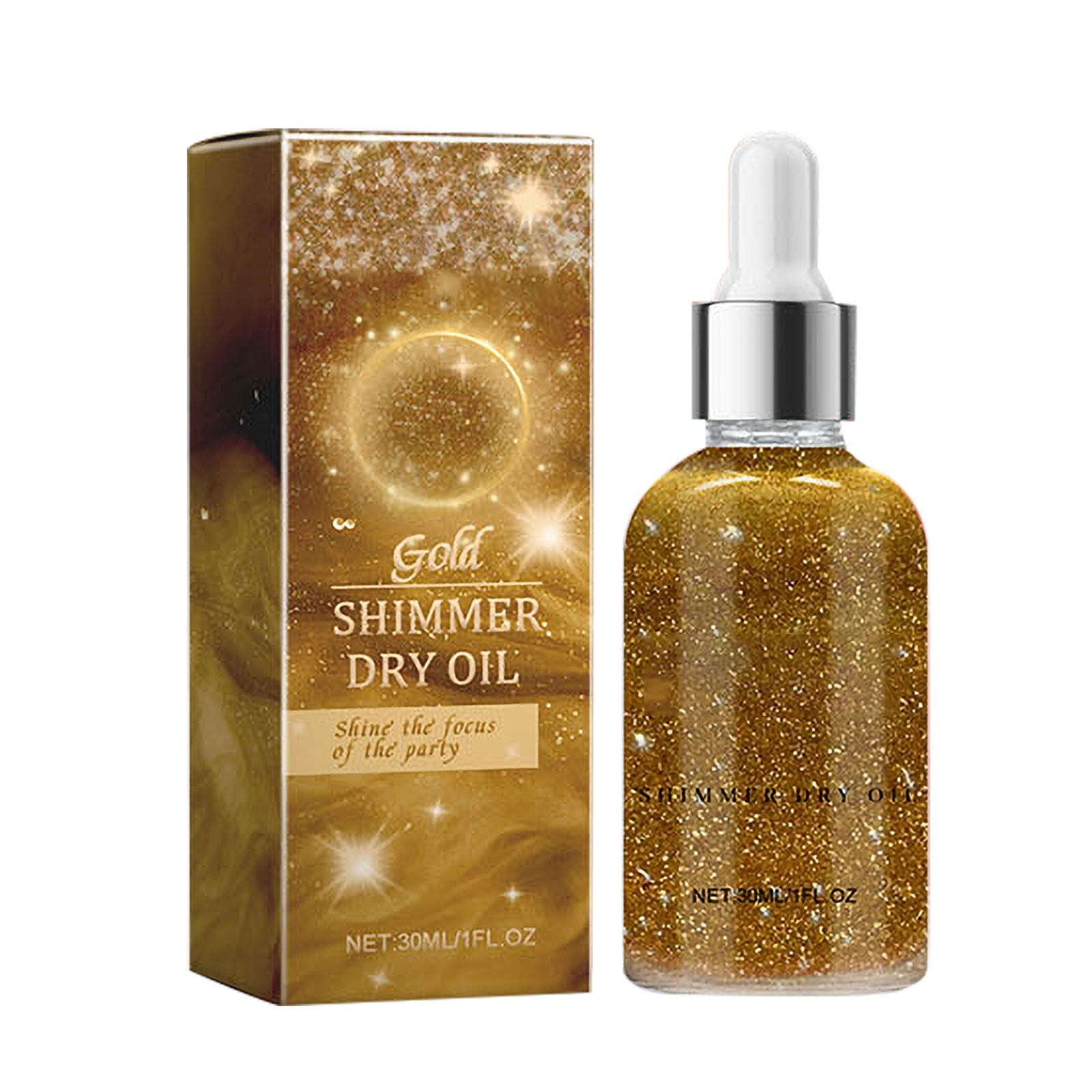 FSTDelivery Shimmer Body Oil Pearl Gold 4 Color Bronze Face Brighten ...