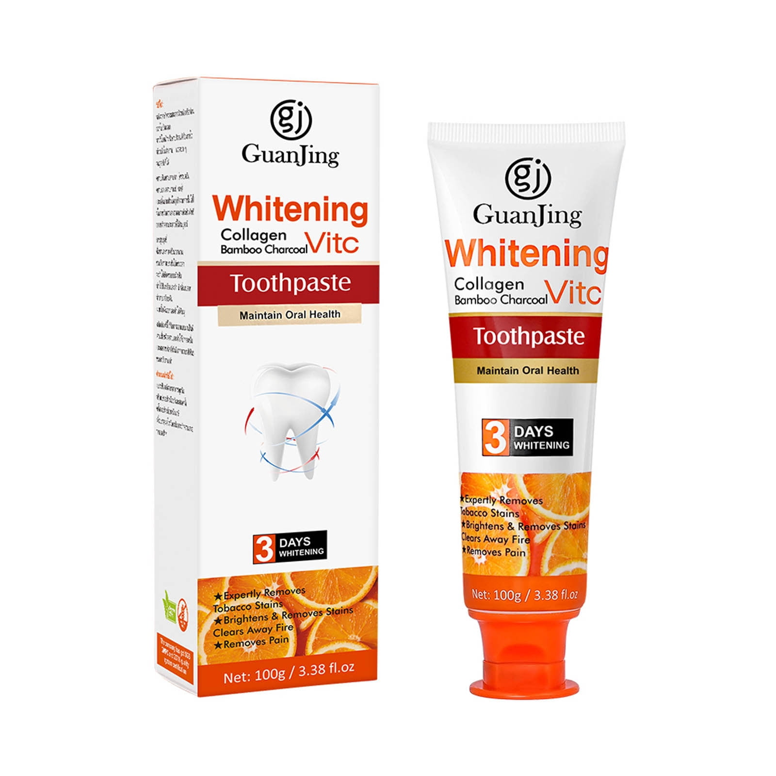 FSTDelivery Whitening Toothpaste for Adults, VC Toothpaste For Oral ...