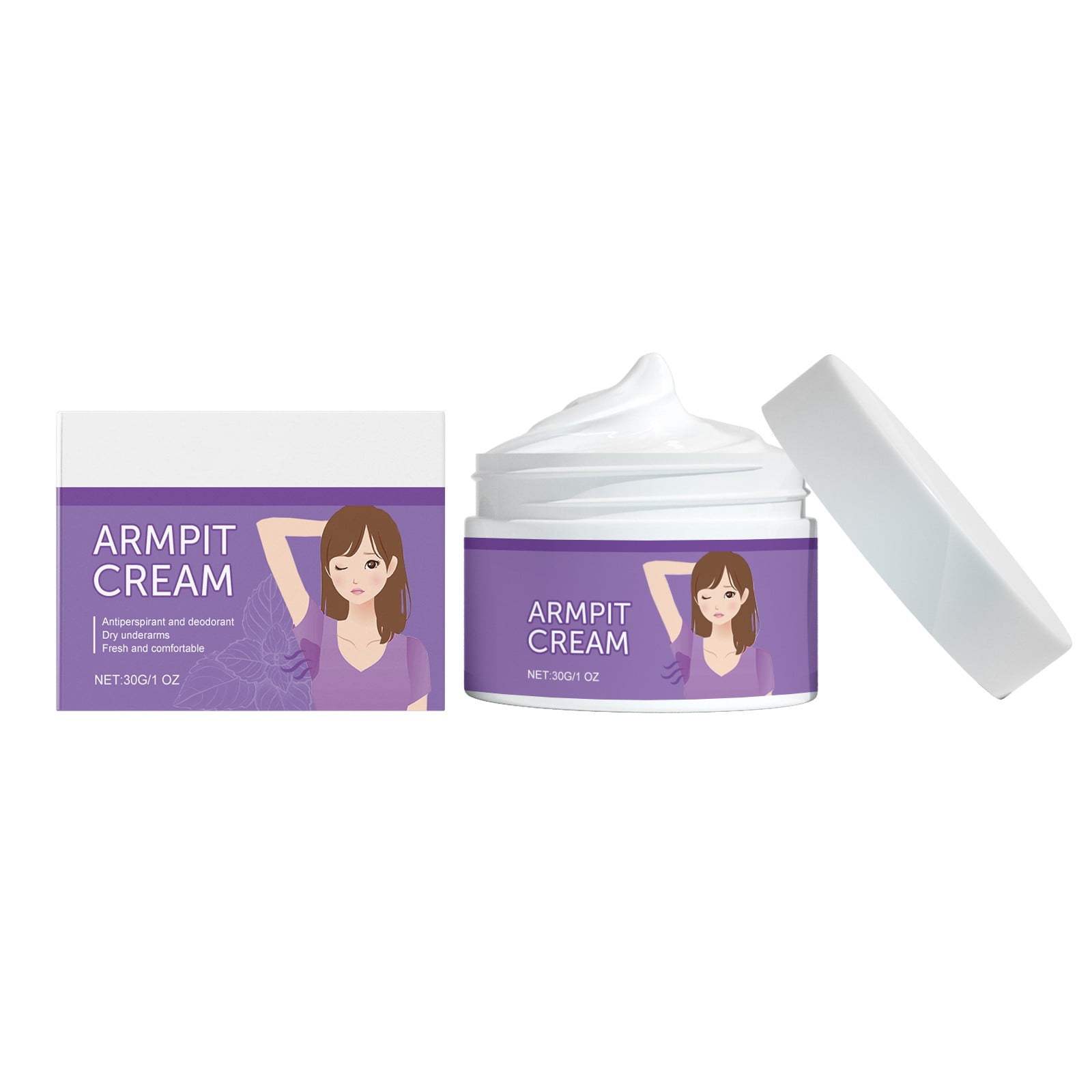 FSTDelivery Whole Body Deodorant Armpit Cream for Women Men, Aluminum ...