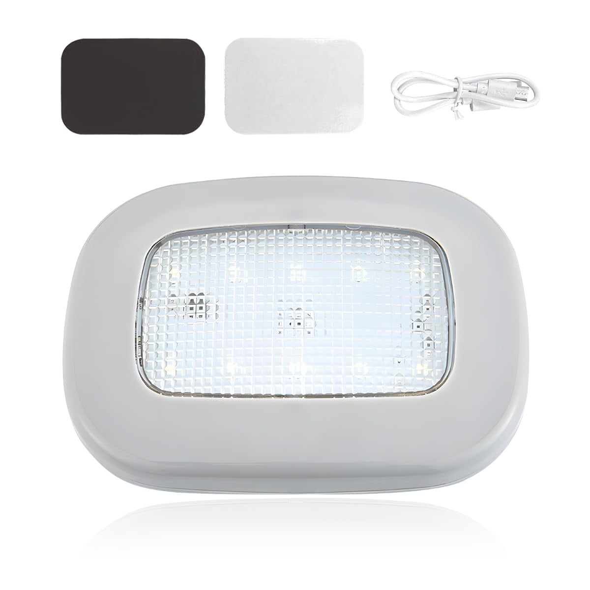 FSTURIOS Car Interior Ceiling Roof Light, Magnetic Wireless Dome Map ...