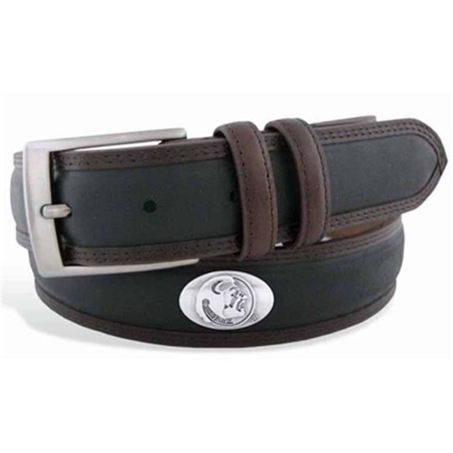 FSU Concho Two Tone Leather Belt, 42 Waist - Walmart.com