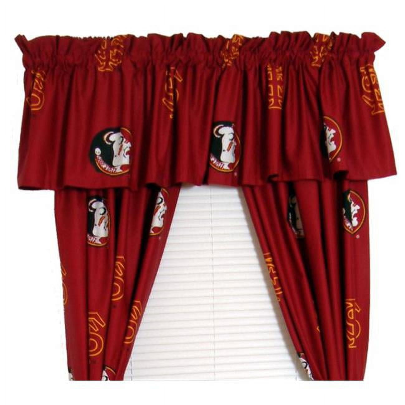 FSU Printed Curtain Panels 42 in. X 63 in. - Walmart.com