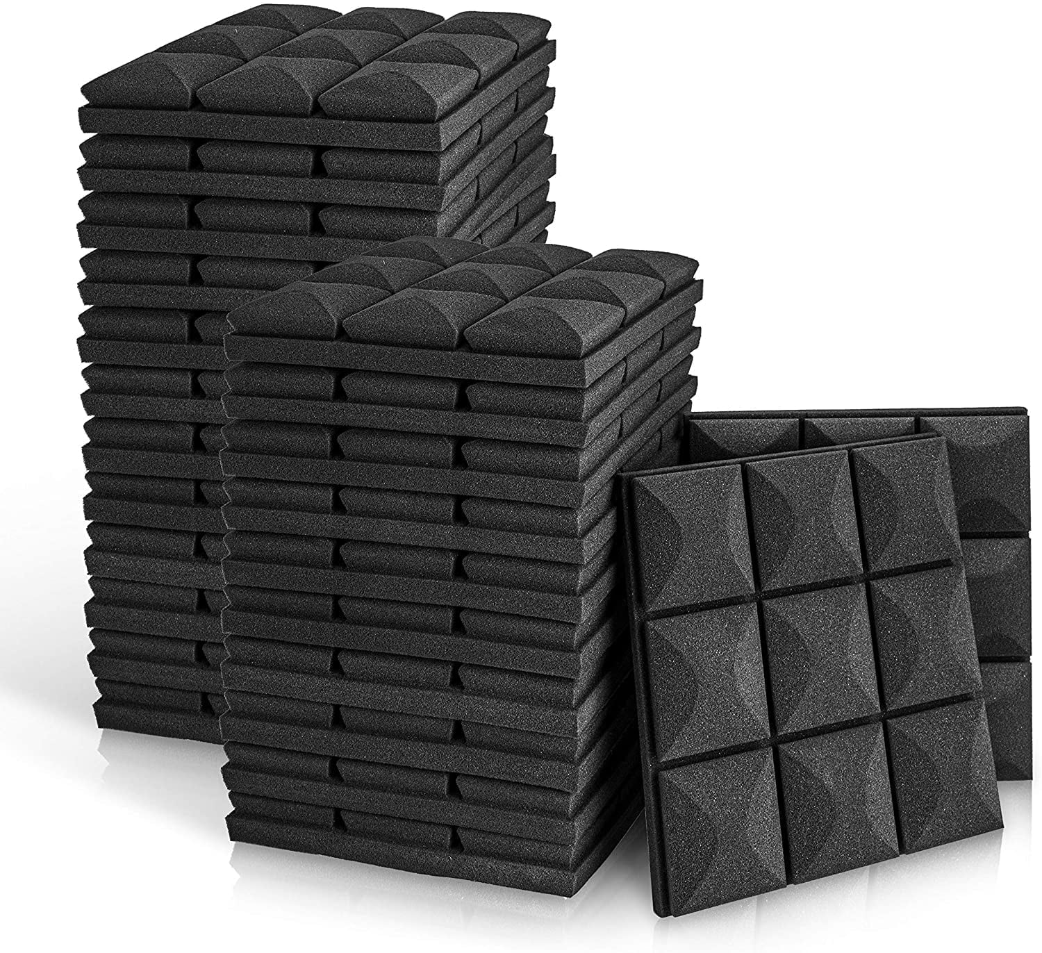 FStop Labs Acoustic Foam Panels, 2" x 12" x 12" Mushroom Studio Wedge ...