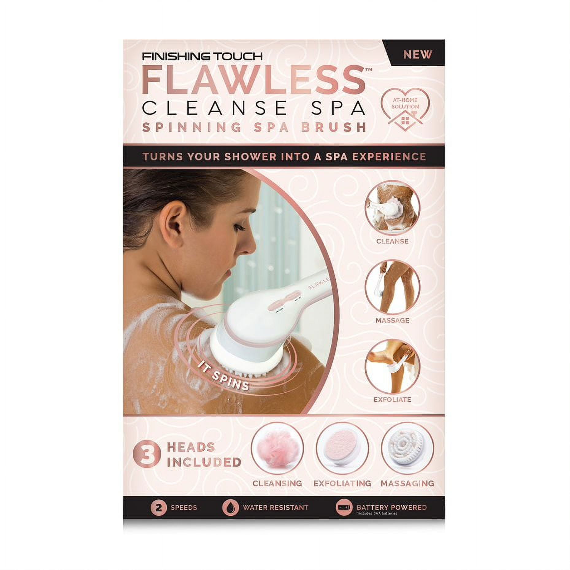 FT Flawless Cleanse Spa Shower Spinning Brush - Self Care Beauty Tools ...