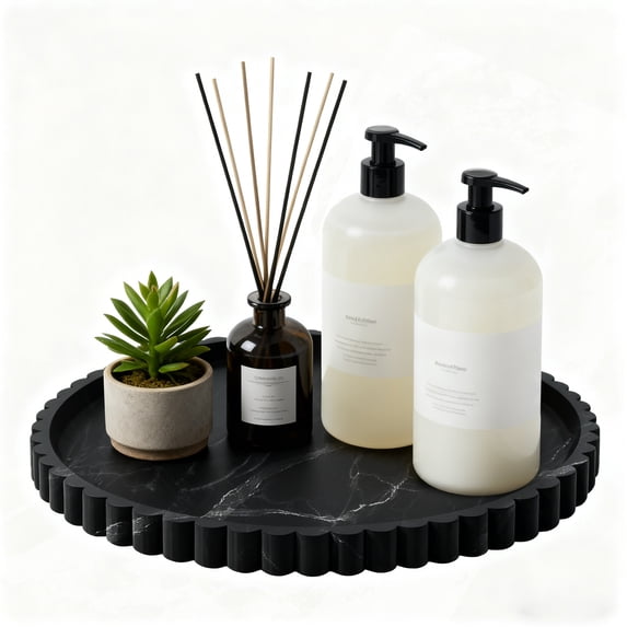 FT Hita 9 Inch Silicone Bathroom Countertop Tray Kitchen Countertop ...