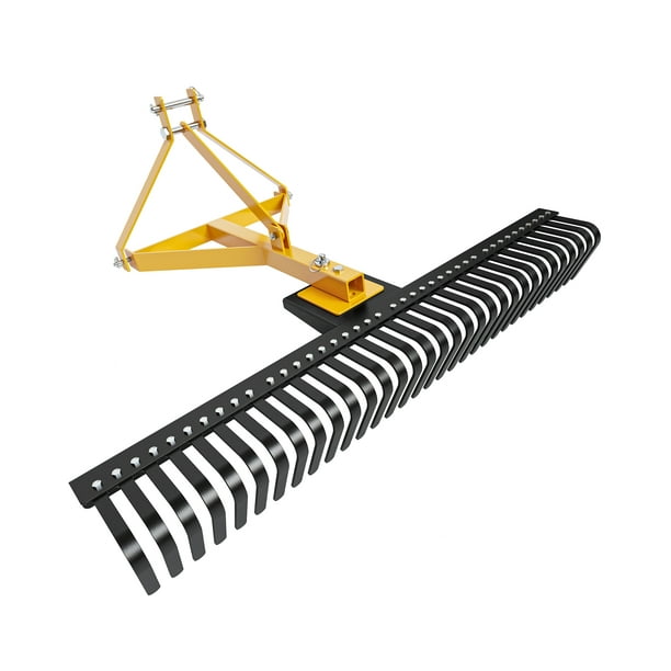 Ft Landscape Rock Rake 3 Point Attach Rake With 360 Degree Rotation