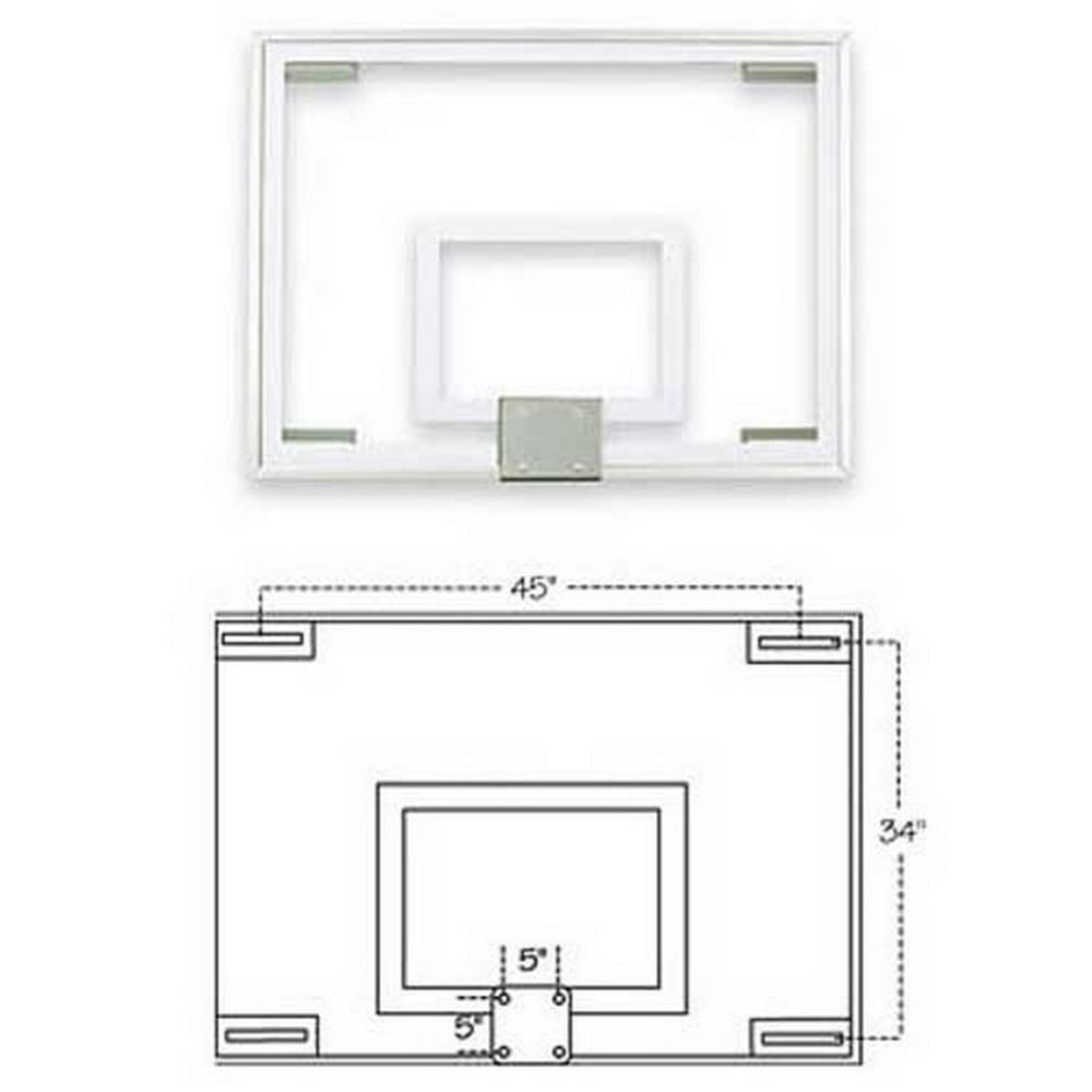 FT231 First Team 54in x 40in Glass Basketball Backboard - Walmart.com