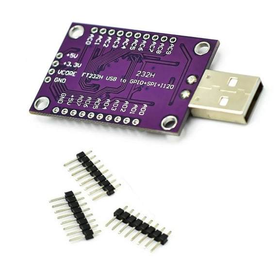 FT232H USB To I2C SPI Board USB to UART/FIFO SPI/I2C Module For Electronics Projects Highly ...