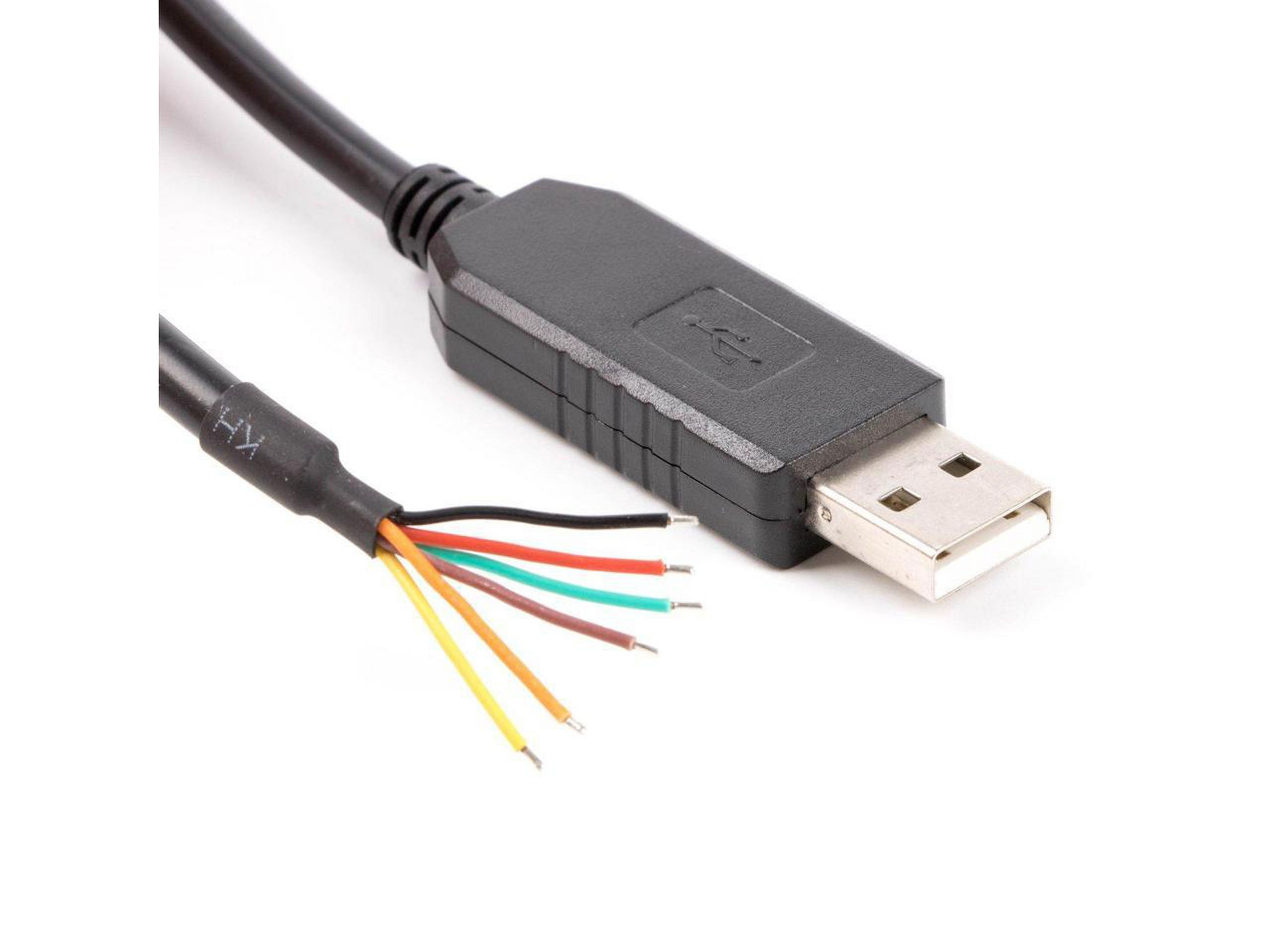 FT232RL Chip USB to 5v TTL UART Serial Cable, wire end, 6ft, TTL-232R ...