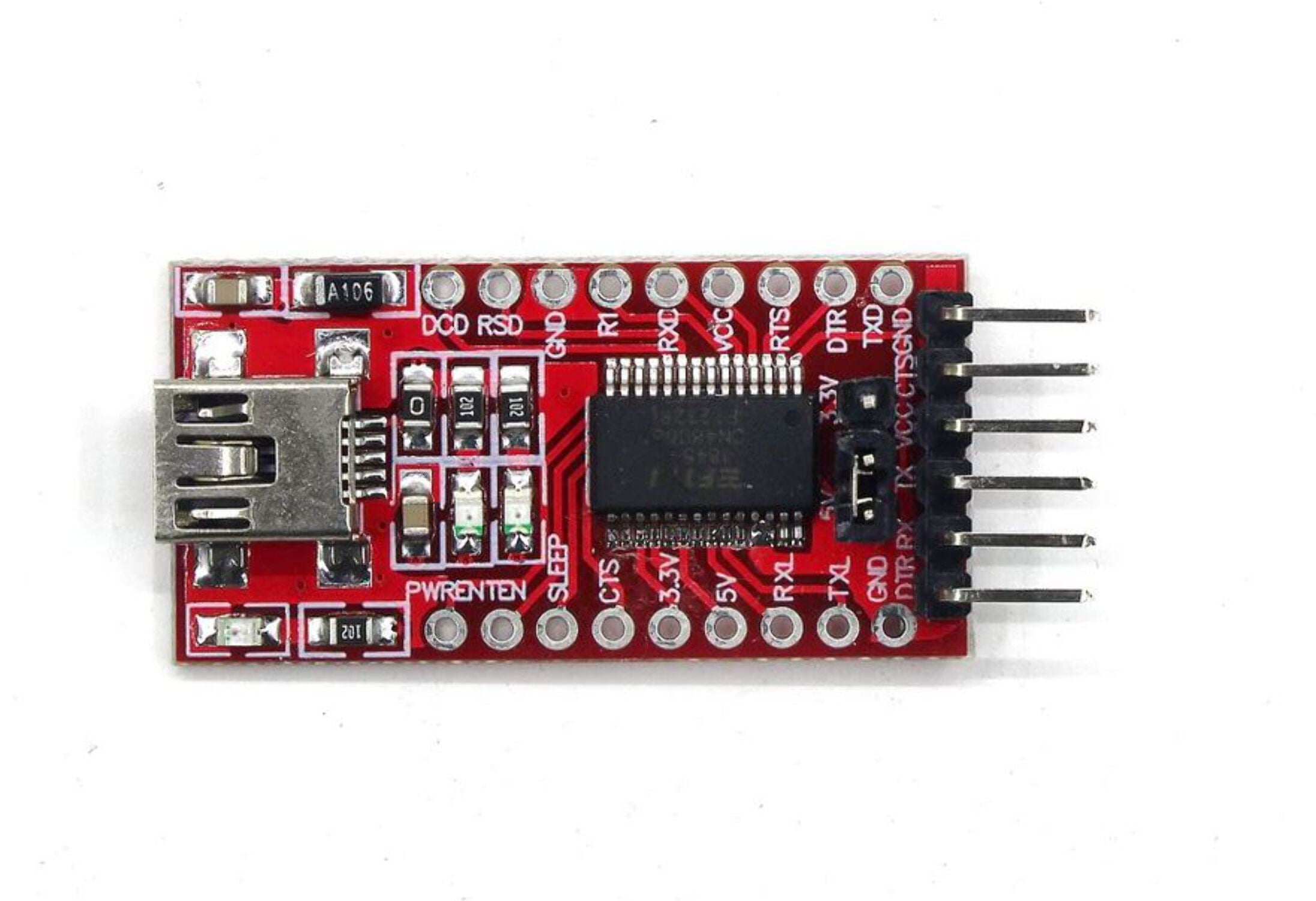 FT232RL Mini USB to TTL Serial Adapter Module - Walmart.com
