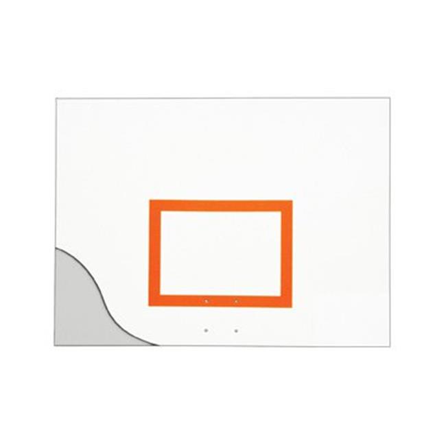 FT261 Aluminum 42 x 60 in. Rectangular Aluminum Backboard, Scarlet ...