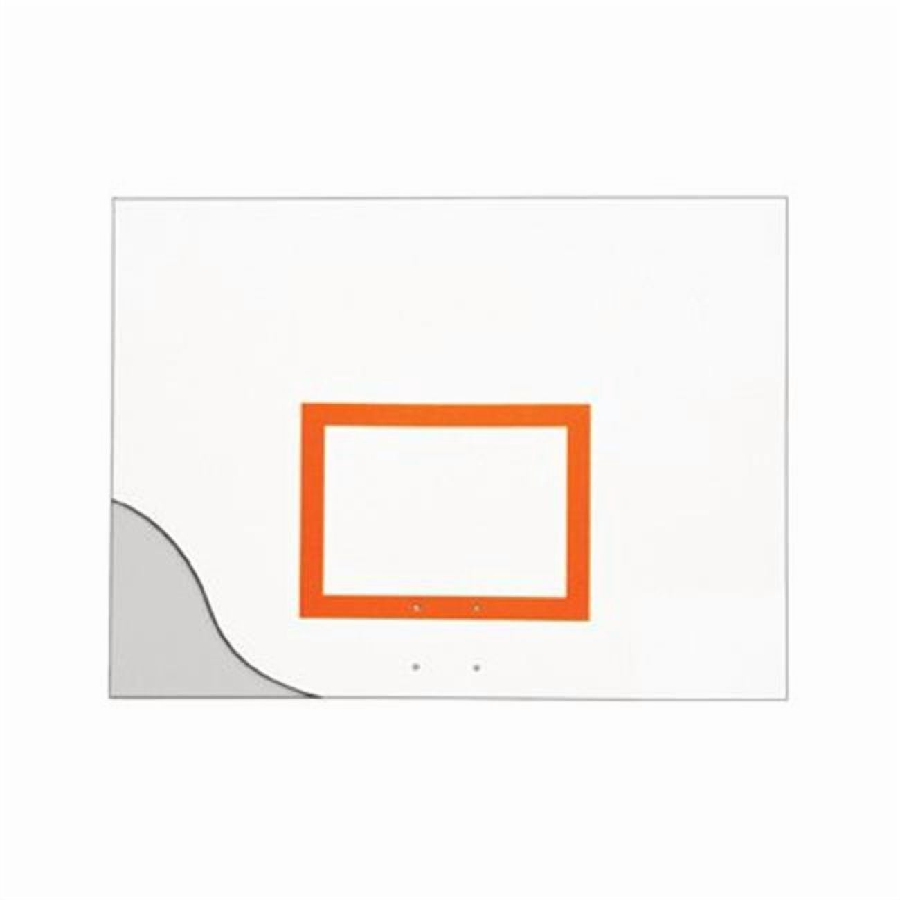 FT261 Aluminum 42 x 60 in. Rectangular Aluminum Backboard, Scarlet ...