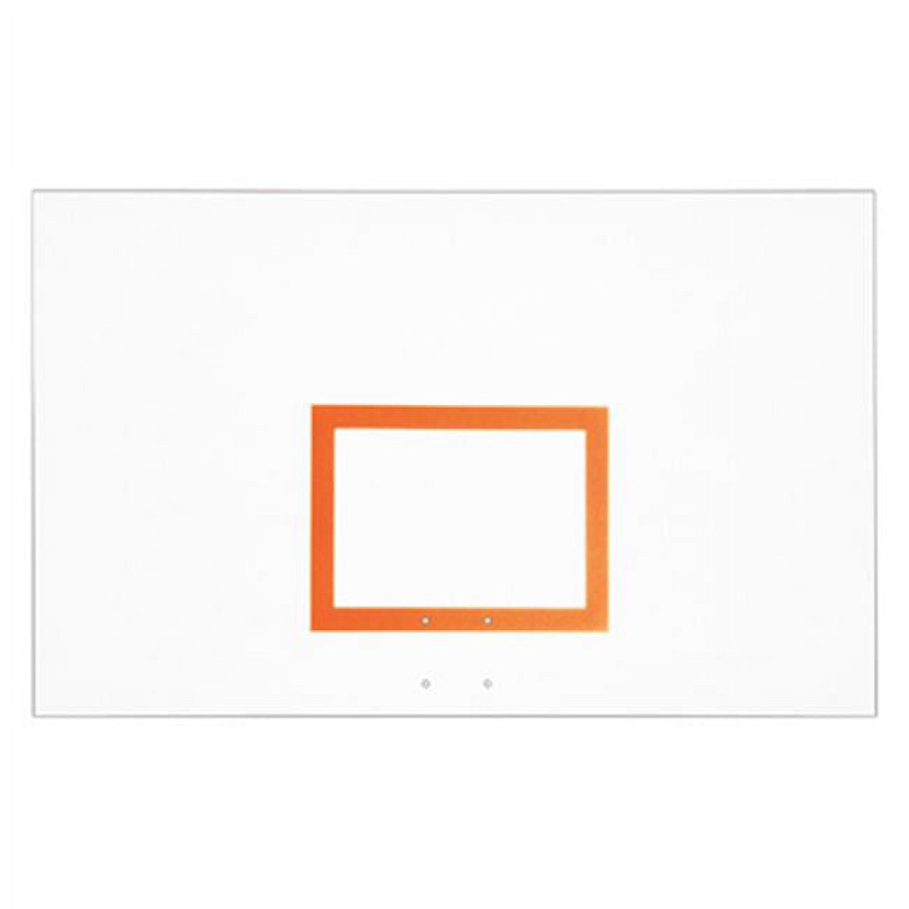 FT265B Steel 42 x 72 in. Rectangular Steel Backboard with Brackets ...