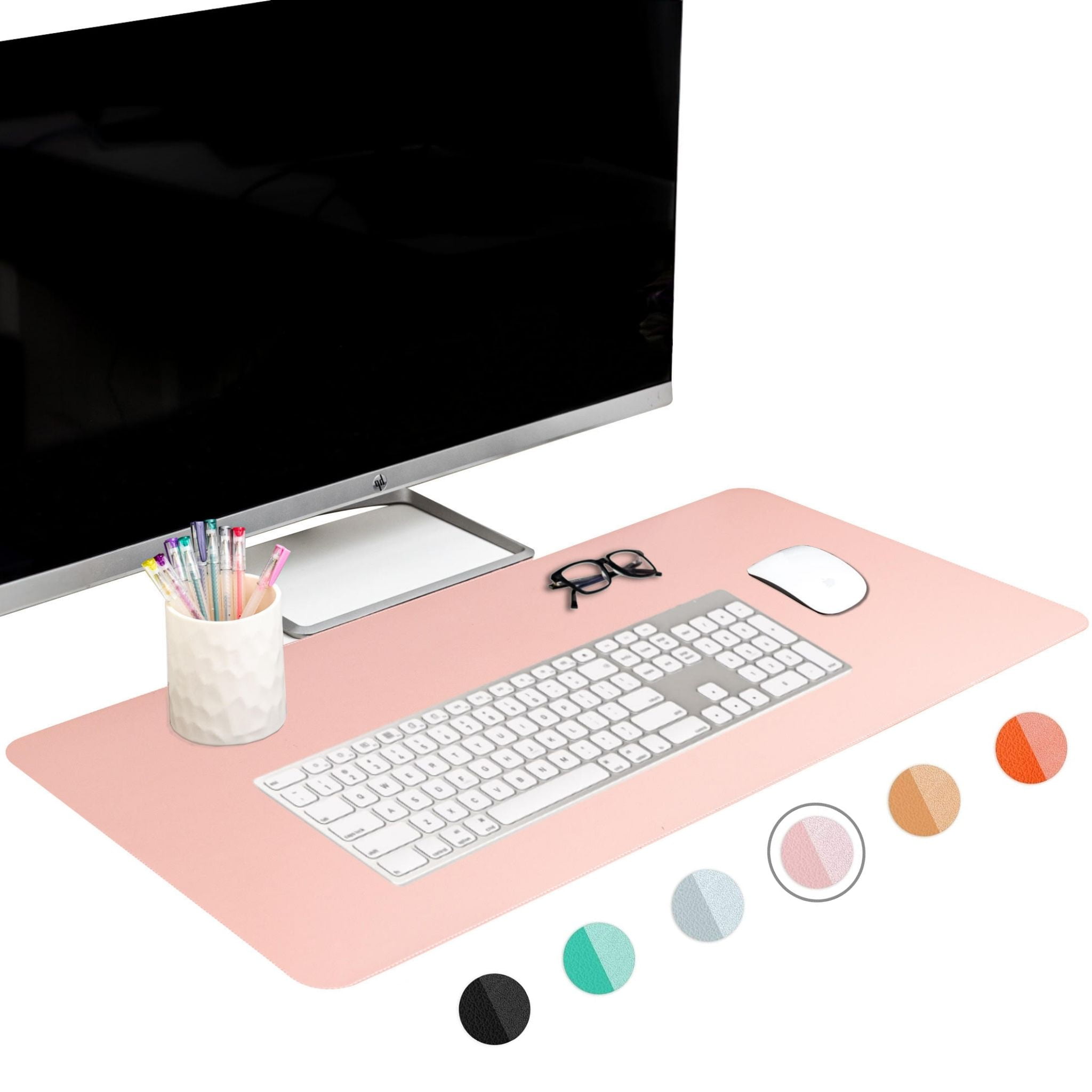 FTC Large Office Cover Protector: Non-Slip PU Leather & Suede Desk Pad ...