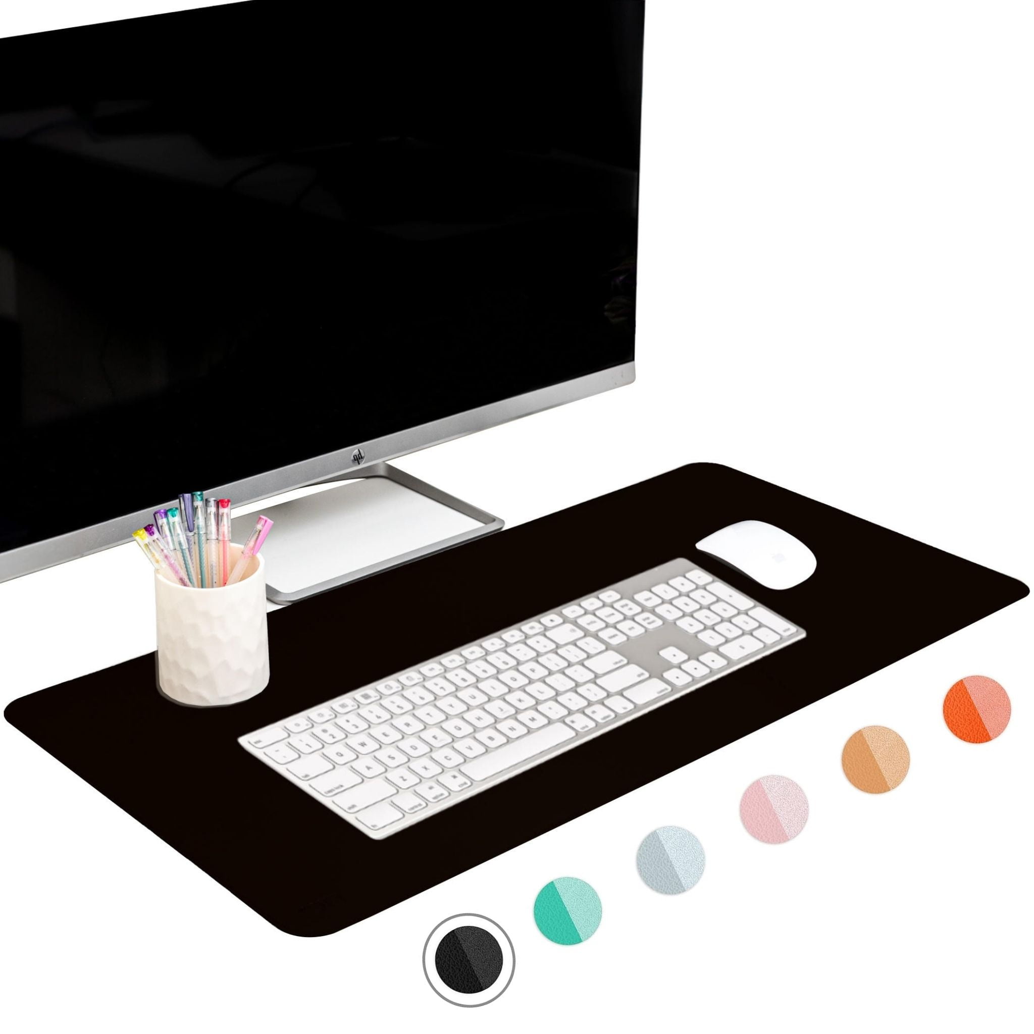 FTC Non-Slip Large Office Protector Desktop Desk Pad, PU Leather ...