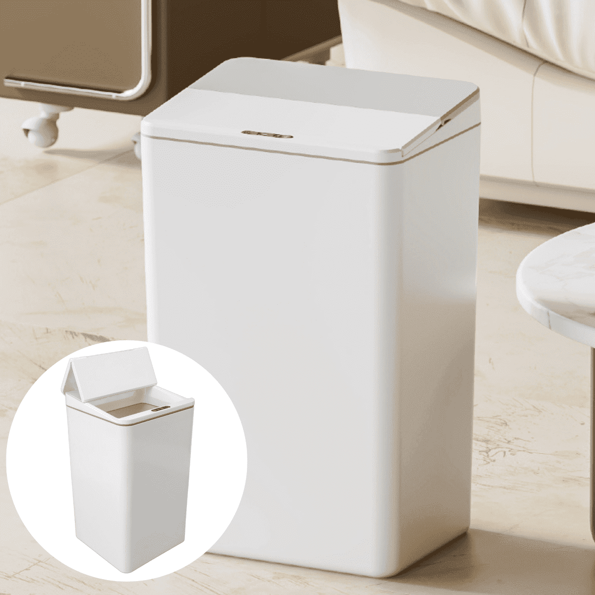 FTCBJJA 4.5 Gallon Touchless Trash Can for Kitchen & Bathroom, Motion ...