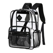 Sanmadrola New Clear Backpack Clear Bag Heavy Duty Waterproof Transparent Large PVC Book Bag ...