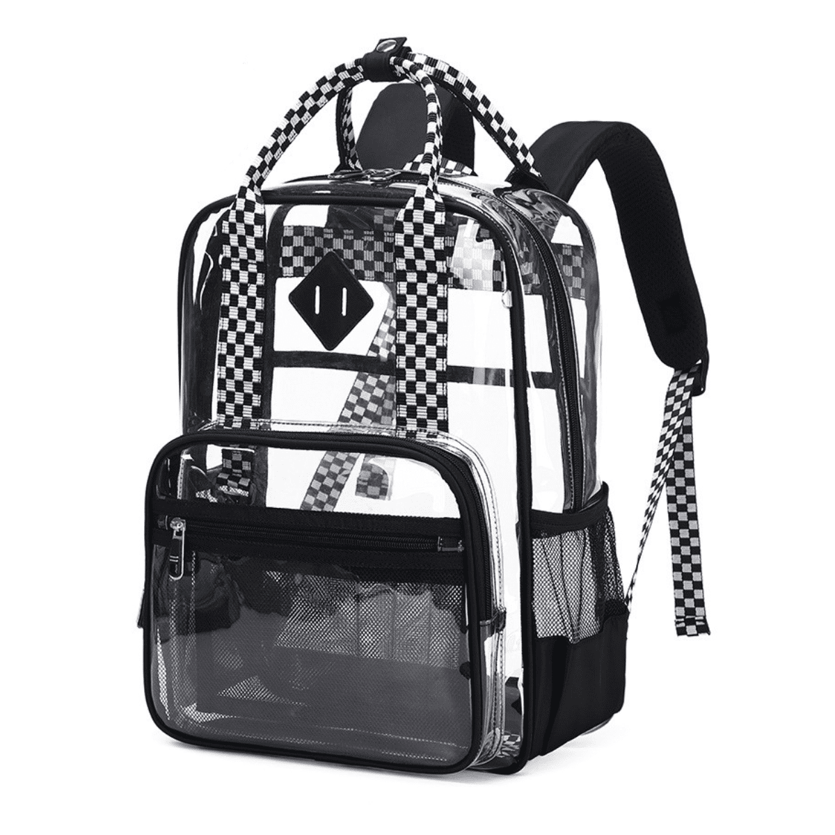 FTCBJJA Clear Backpack Large Heavy Duty Stadium Approved Waterproof PVC ...