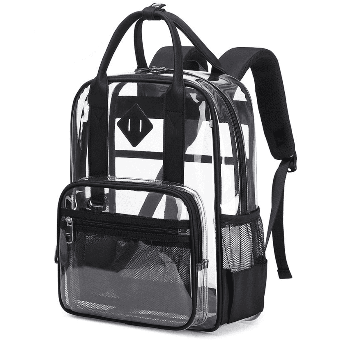 FTCBJJA Clear Backpack Large Heavy Duty Stadium Approved Waterproof PVC ...