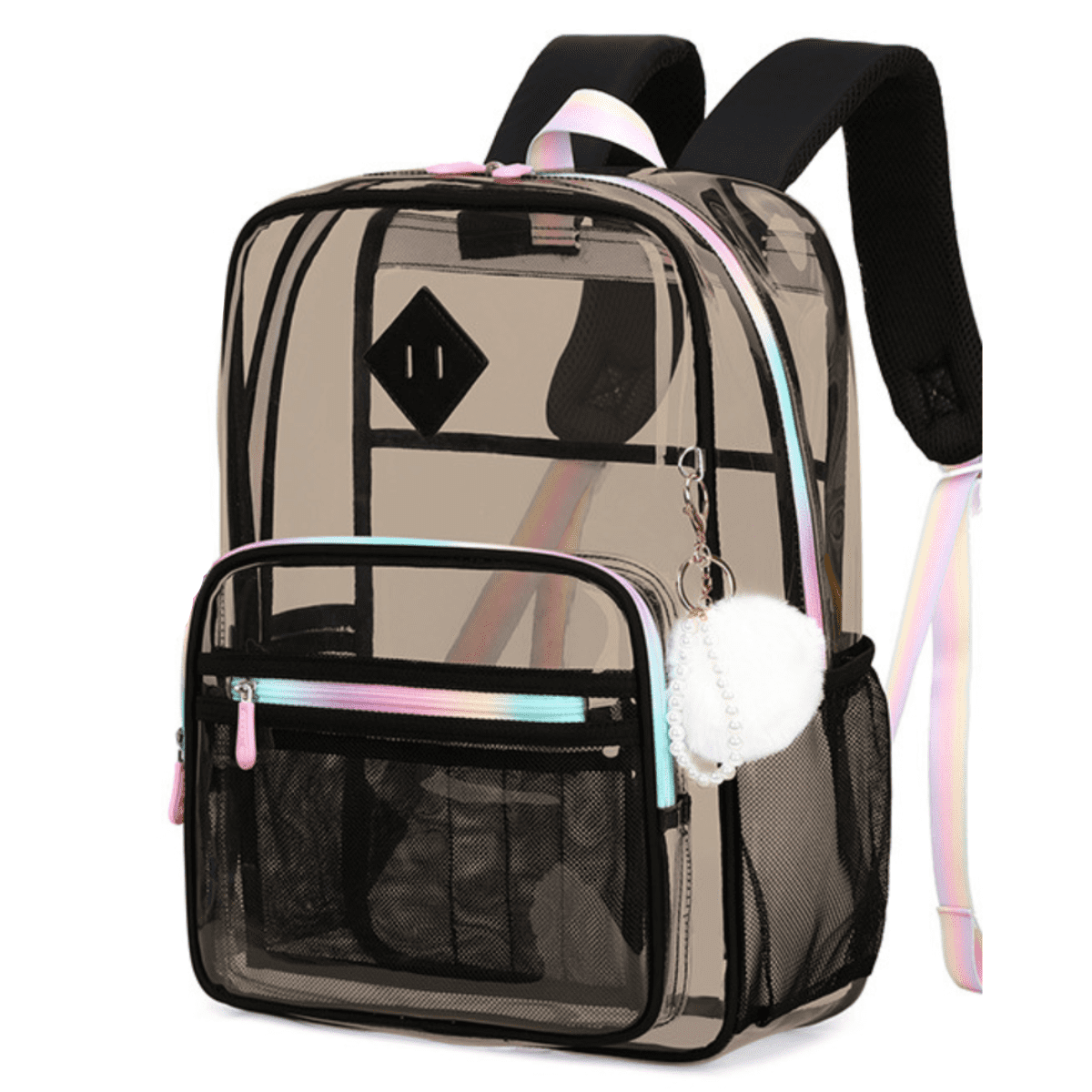 FTCBJJA Clear Backpack Large Heavy Duty Stadium Approved Waterproof ...