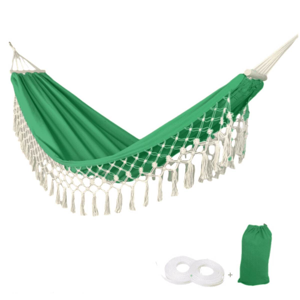 DUANJY Garden Hammock with Tassels, 78.7" x 39.4" Cotton Swing Bed with ...