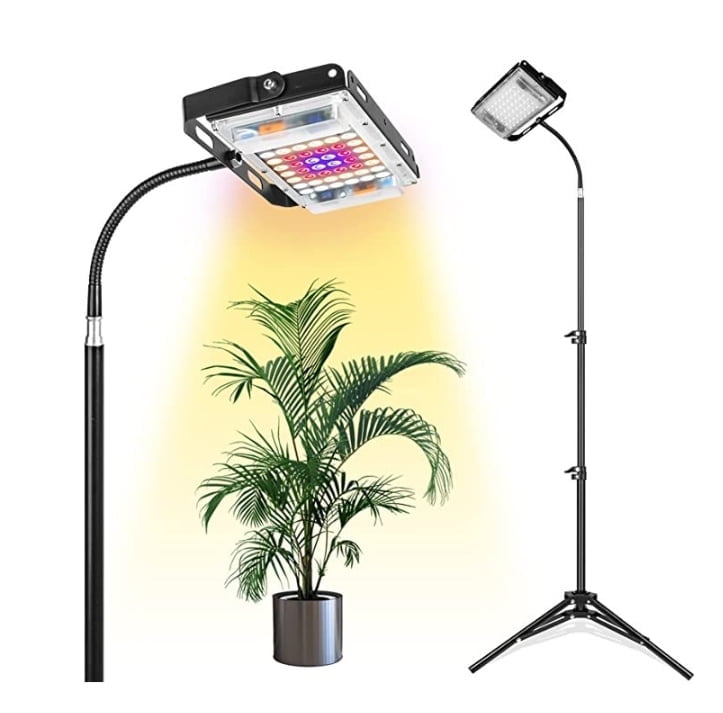 FTCBJJA Grow Lights with Stand and Timer, Tripod Standing for Indoor ...
