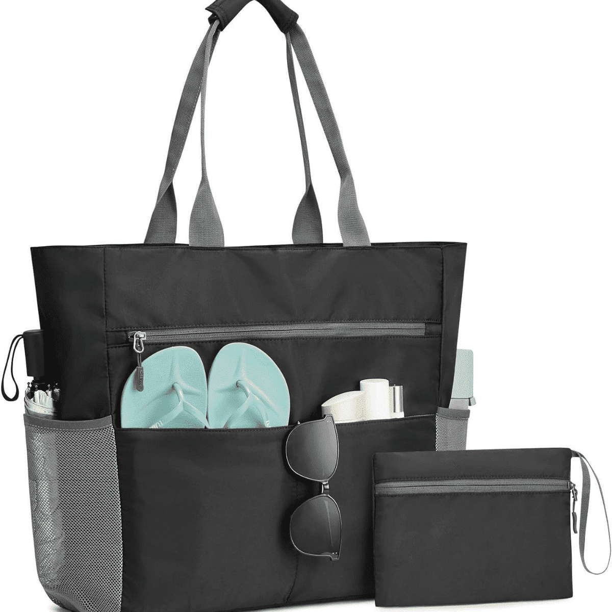 FTCBJJA Waterproof & Sandproof Beach Tote Bag for Women – Large ...