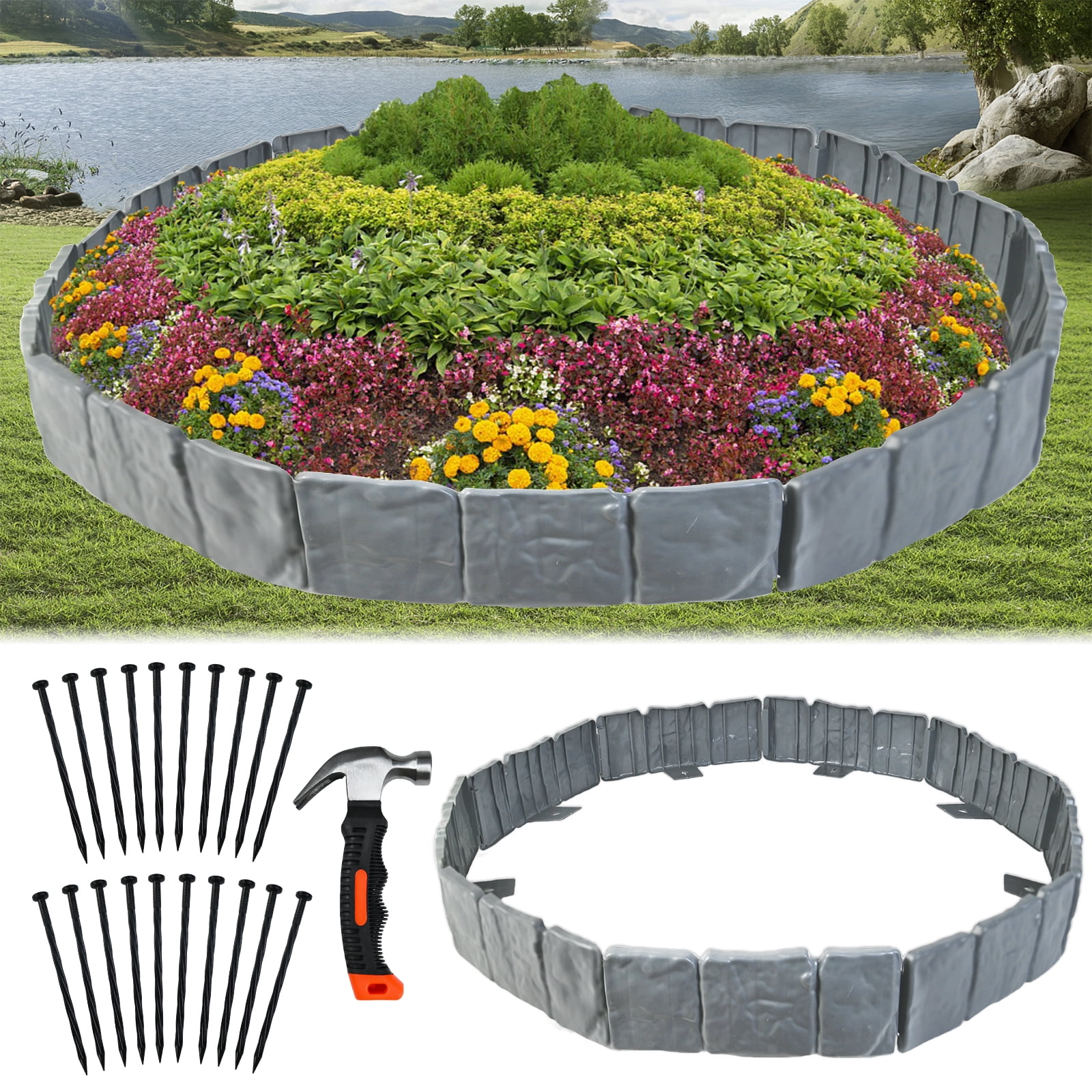 Customer reviews for FTCBXT Garden Edging Border, 16 Ft Plastic ...