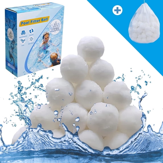 FTCBXT, Pool Filter Balls, 3.1 lbs, Reusable Sand Filter Replacement ...