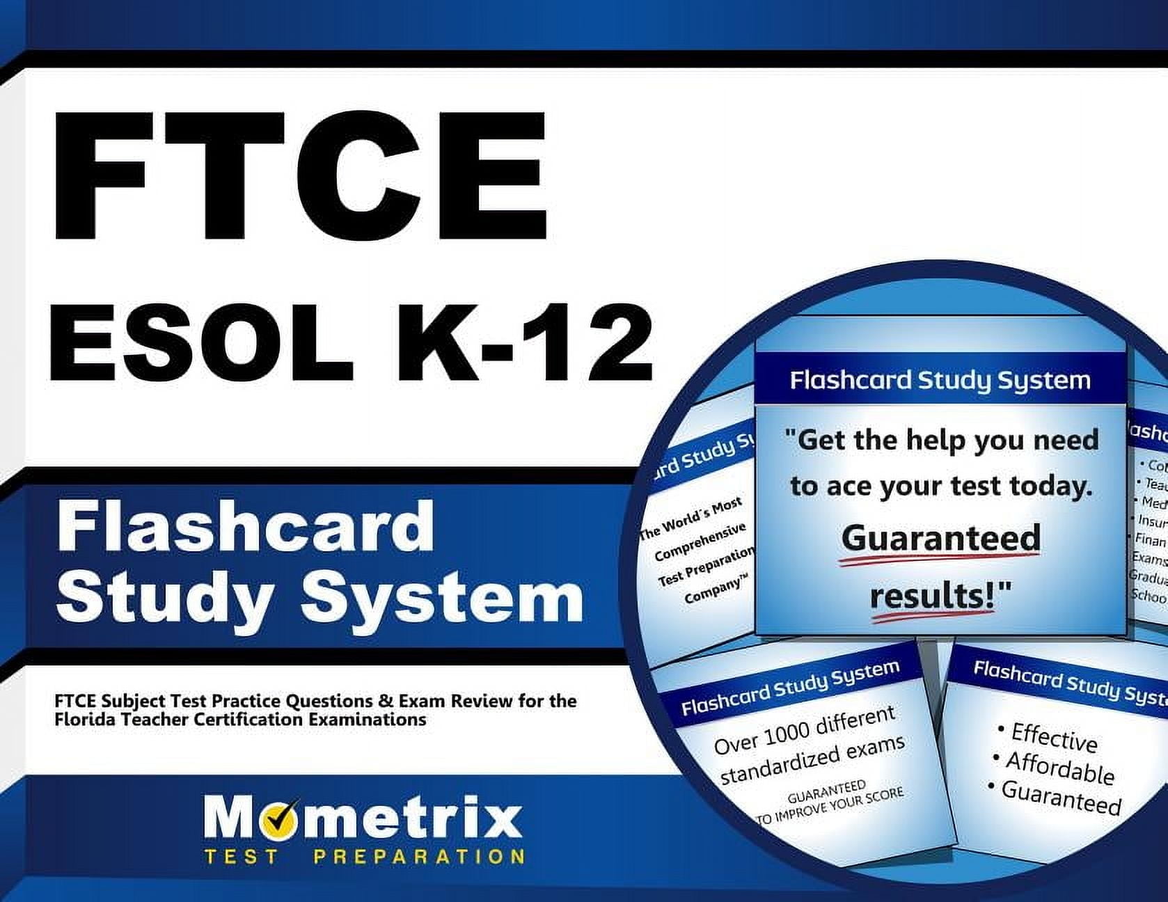FTCE ESOL K-12 Flashcard Study System : FTCE Test Practice Questions ...