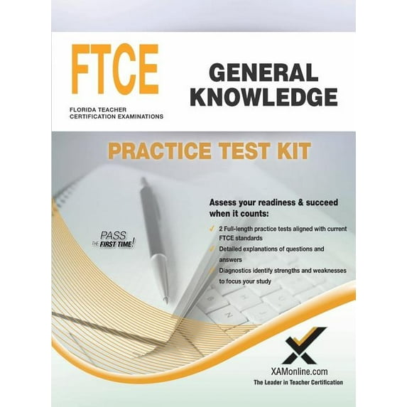 FTCE General Knowledge Practice Test Kit (Paperback) - Walmart.com