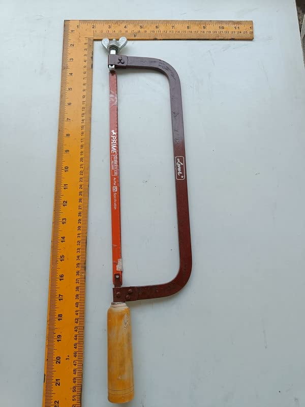 FTE Hacksaw Frame with 2 Blades Pipe cutter Hand Tool Kit Wooden Handle ...