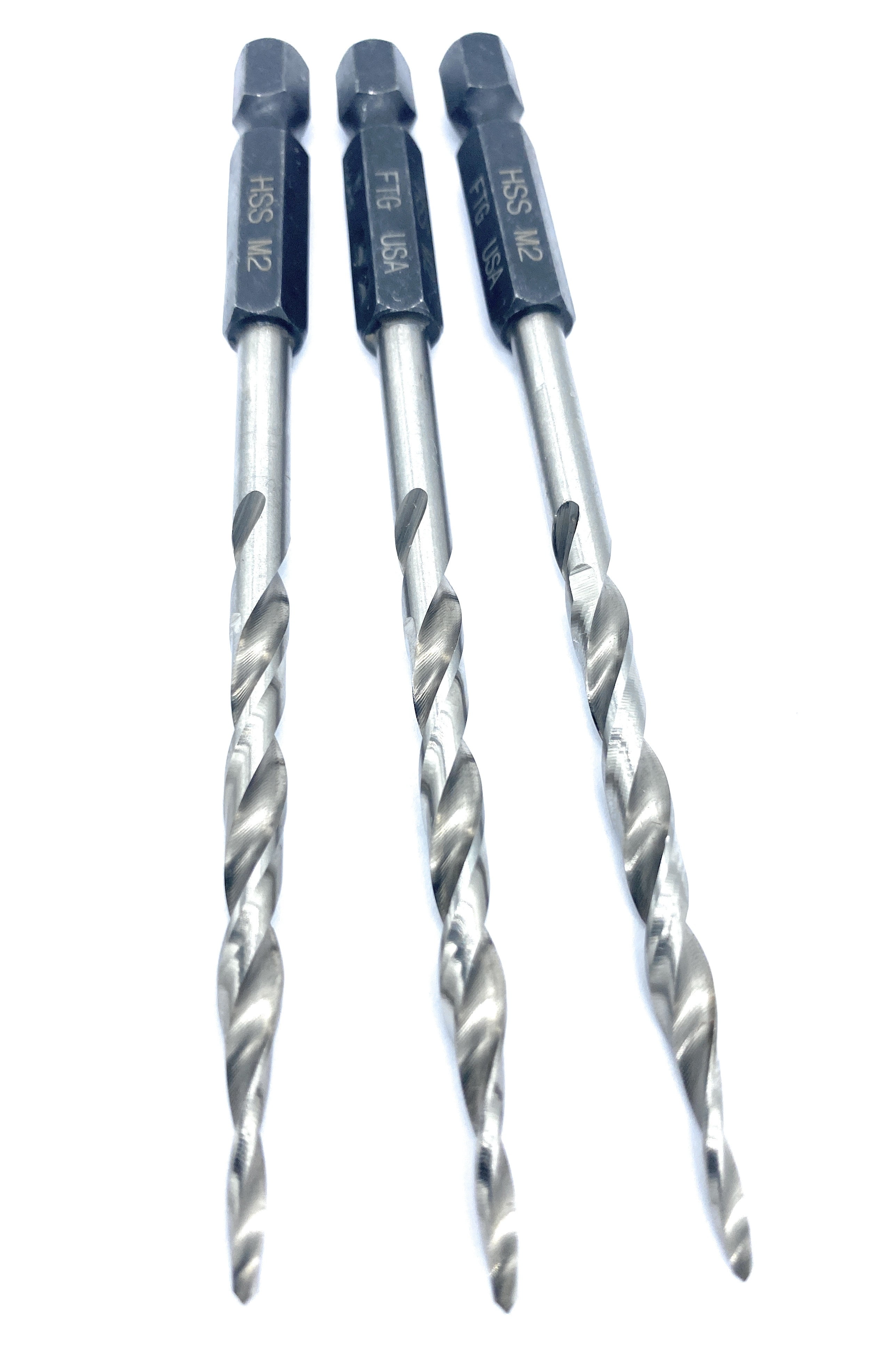 FTG USA Replacement Tapered Countersink Drill Bit Set 3 Pc Bit (#8) 11/ ...