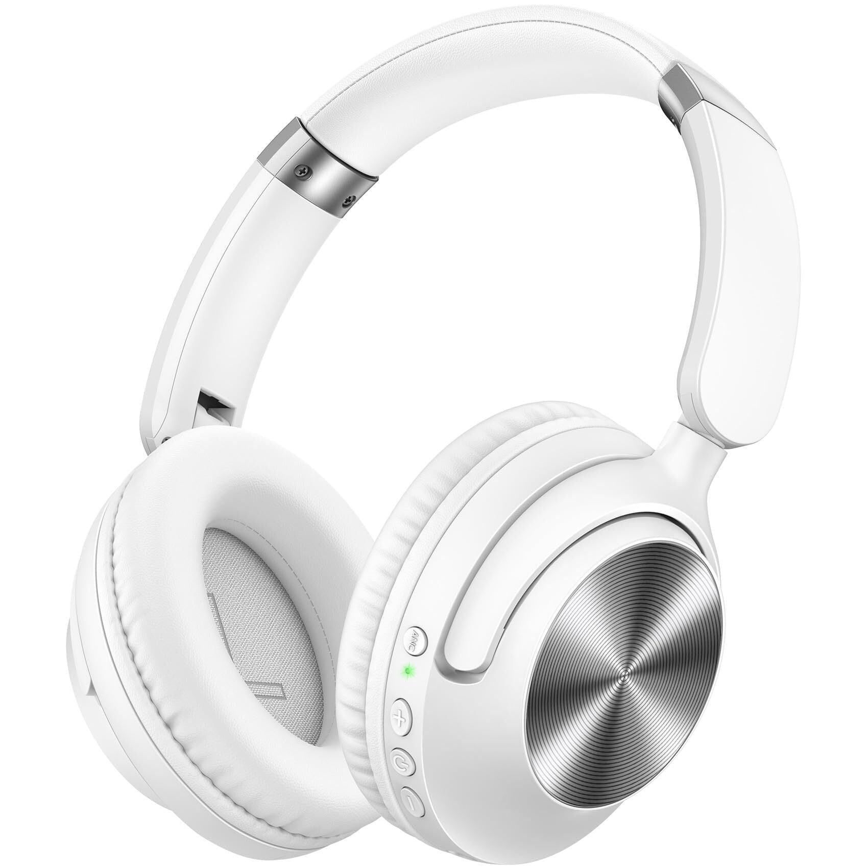 FTJ Active Noise Cancelling Headphones 100H Playtime Wireless Over Ear ...