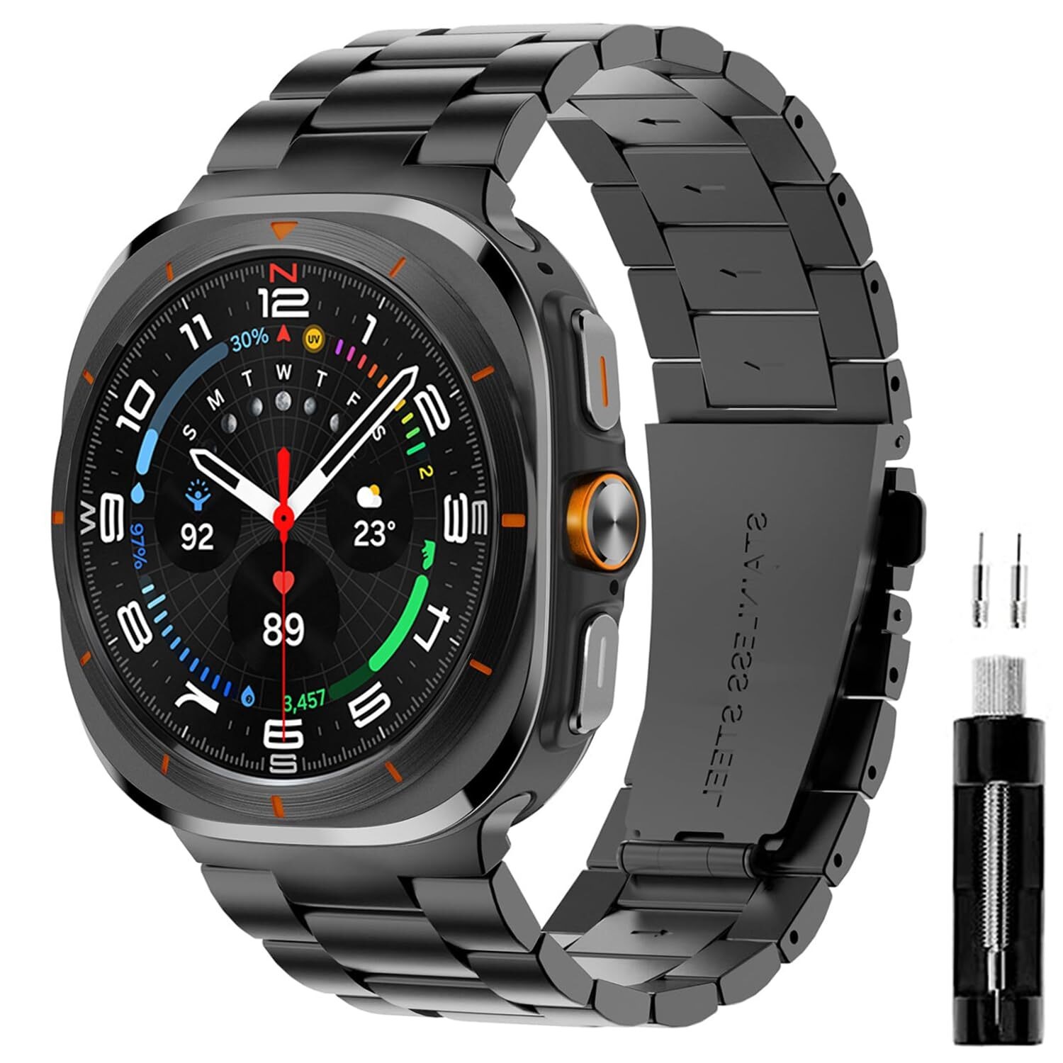 FTJ Compatible with Samsung Galaxy Watch 7 6 5 4 FE Band Pro Classic ...