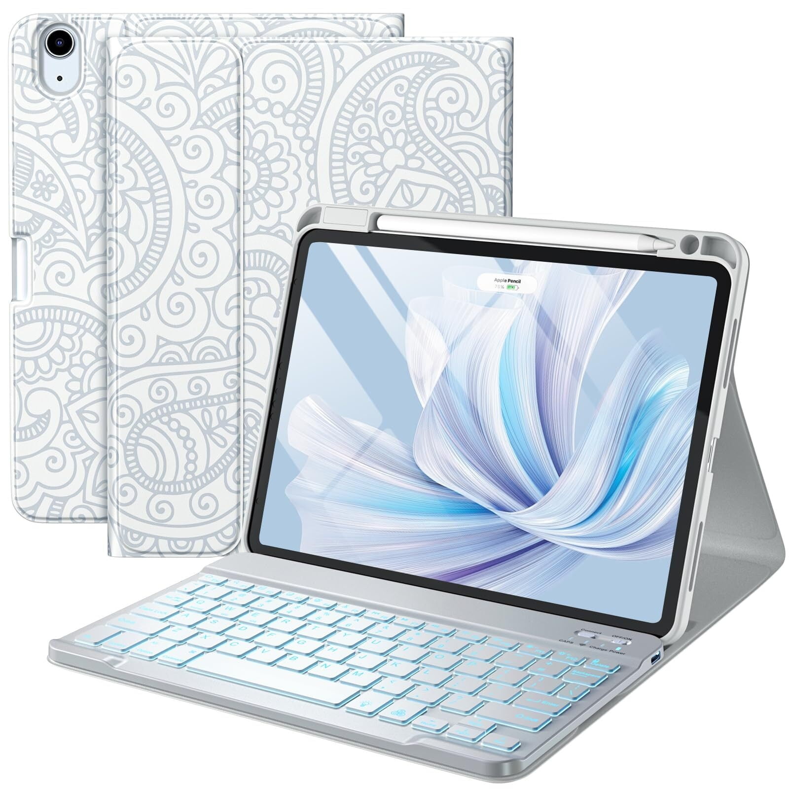 FTJ Keyboard Case Compatible with iPad Air 11-inch/Air 5th 4th ...