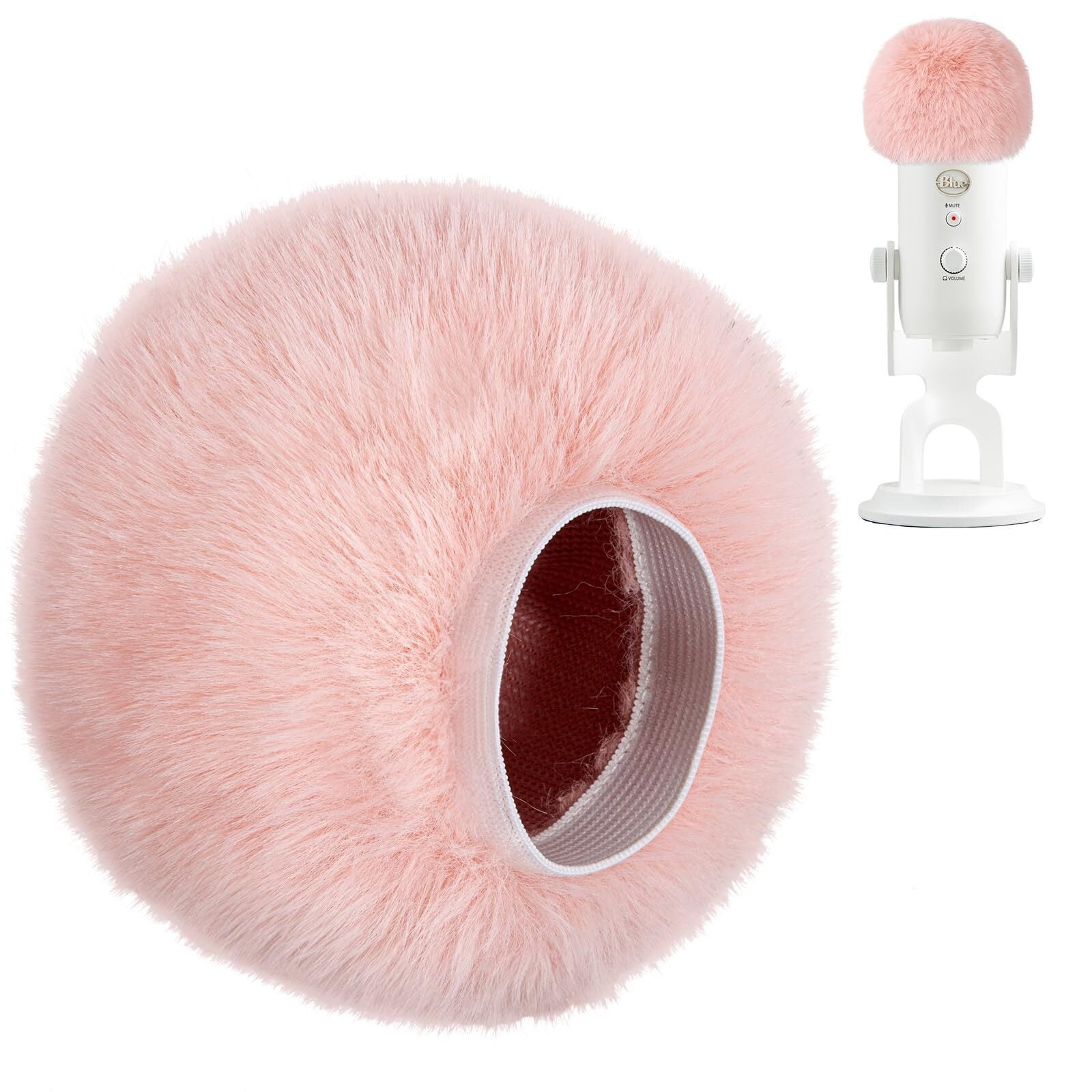 FTJ Pop Filter/Windscreen for Blue Yeti and Yeti Pro Microphones, Furry ...