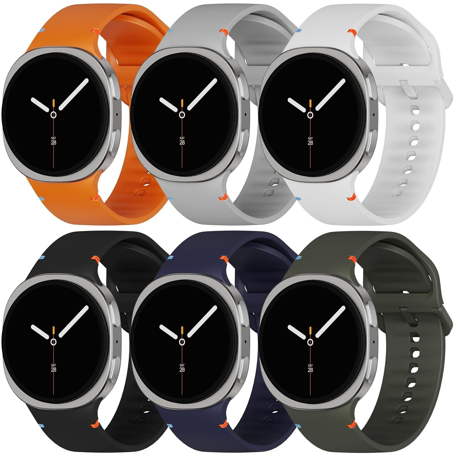 FTJ Sport Bands Compatible for Samsung Galaxy Watch 8/8 Classic Band,No ...
