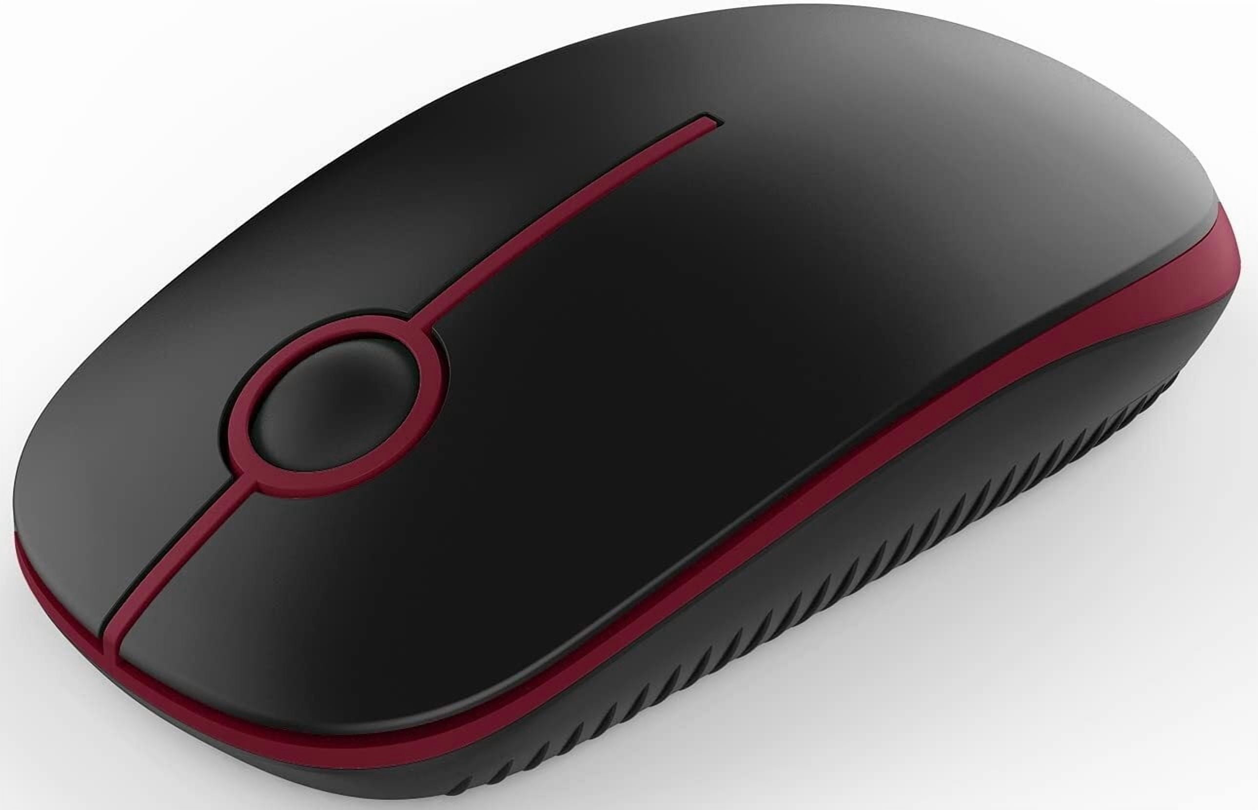 FTJ Wireless Mouse, 2.4G Slim Portable Computer Mice with Nano Receiver ...