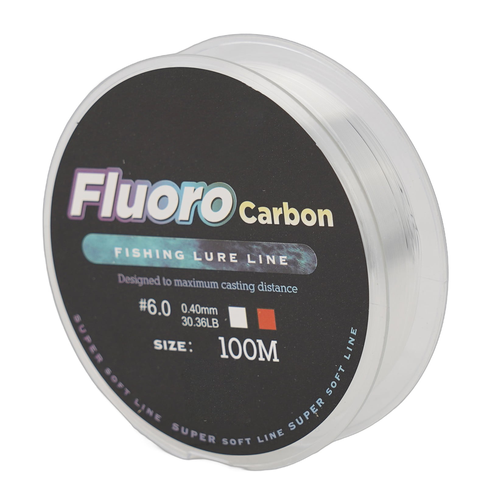 FTK 100m Fluorocarbon Fishing Lure Line 4.13-34.32LB Carbon Fiber Leader Fly Fishing Line Super ...