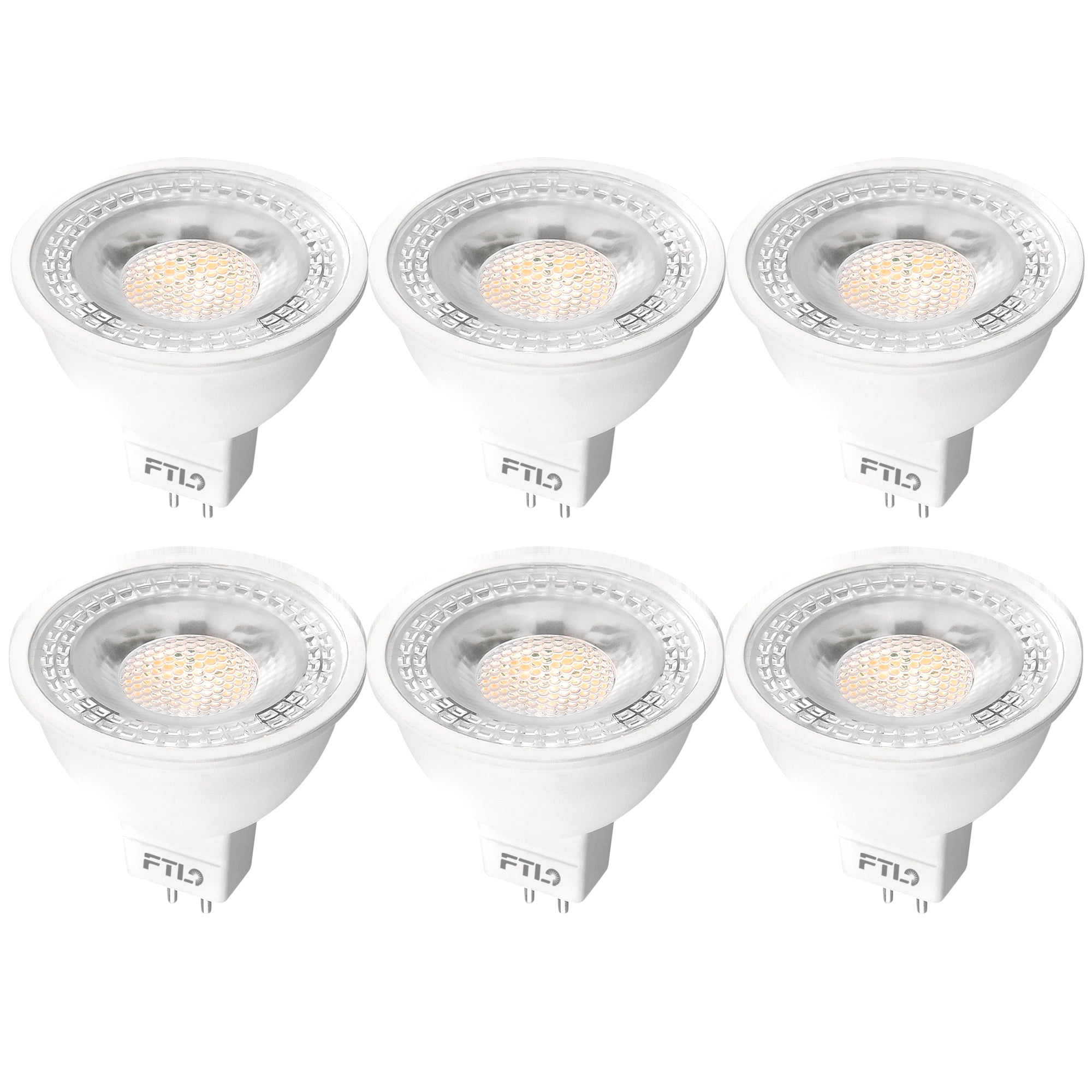 FTL MR16 LED Bulb Dimmable 5W 450LM 12V 5000K Daylight White GU5.3 Base ...