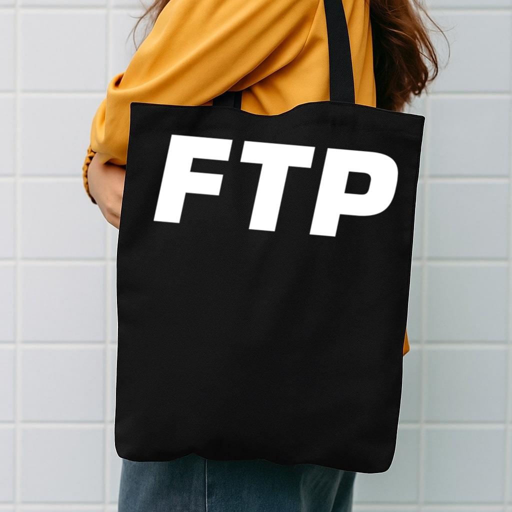 FTP Logo Tote Bag, Women and Men Tote Bag S--TH41259 - Walmart.com
