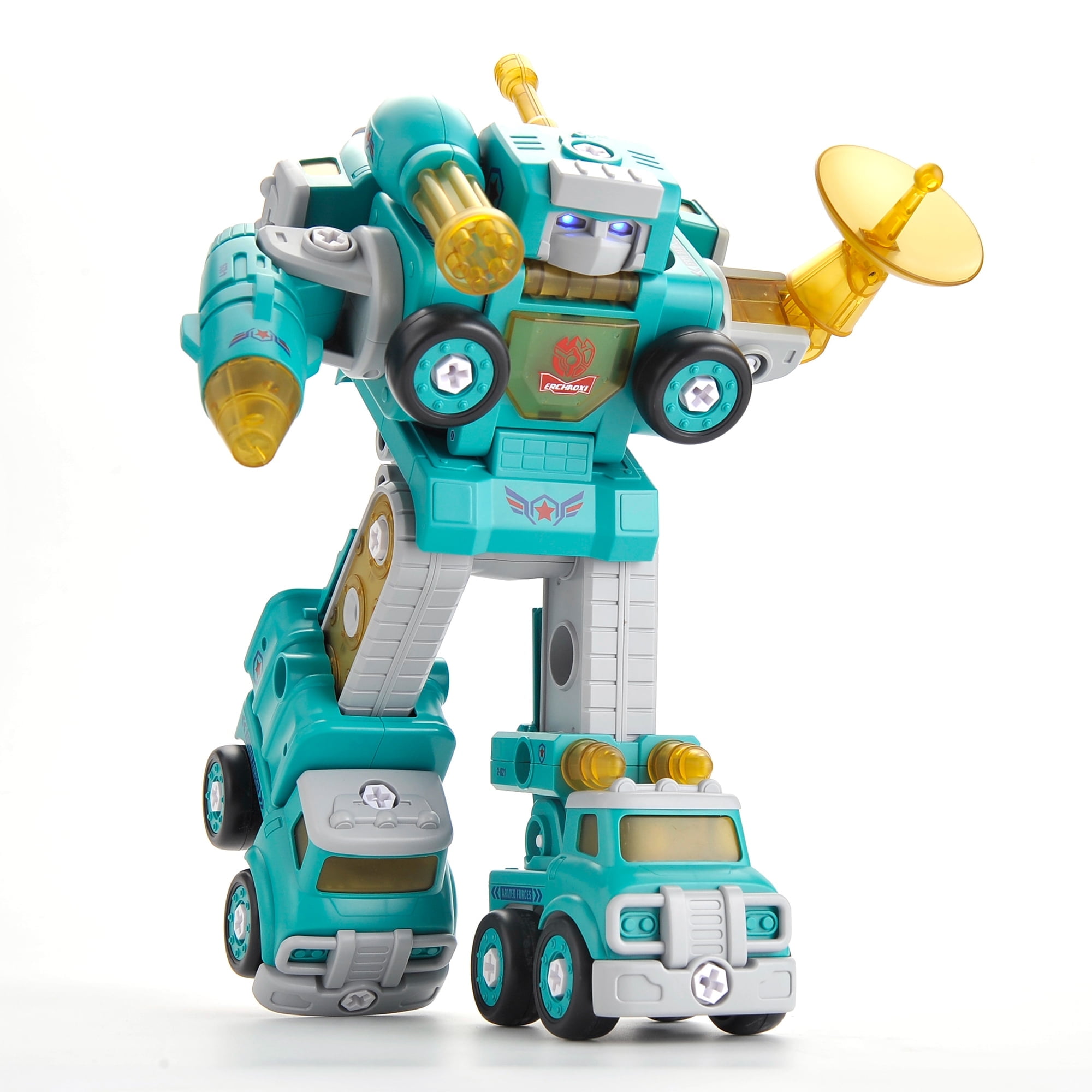 FTS 5 in 1 Take Apart Robot Toys Transform to Vehicle - Walmart.com