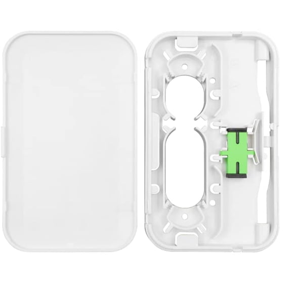 FTTH FTTP MDU Low Profile Wall Plate Enclosure Includes Mounting ...