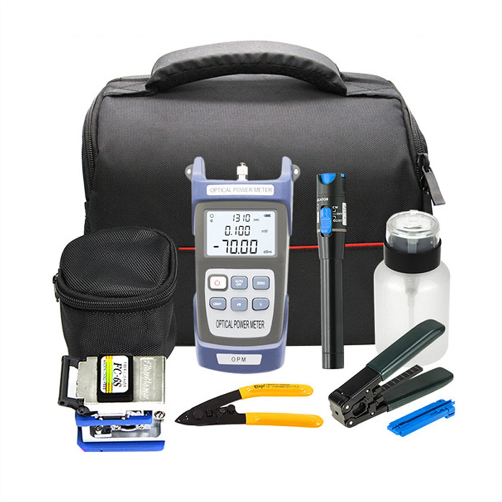 FTTH Optical Fiber Cold Splicing Tool Set Fiber Splicer Optical Power ...